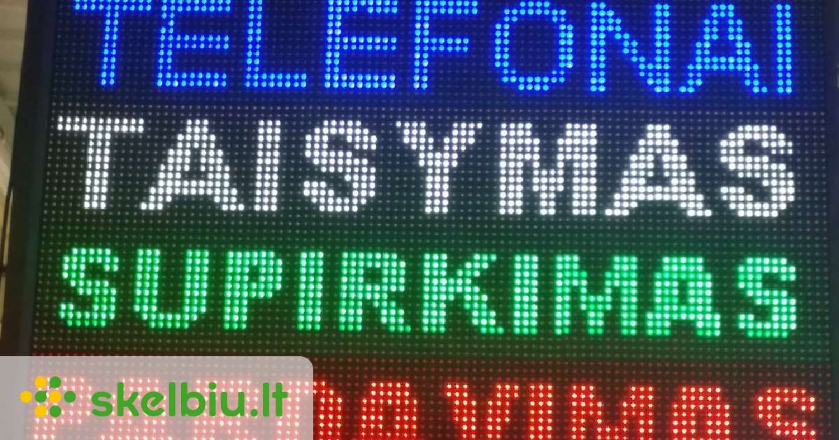LED reklama,LED švieslentes, - Skelbiu.lt