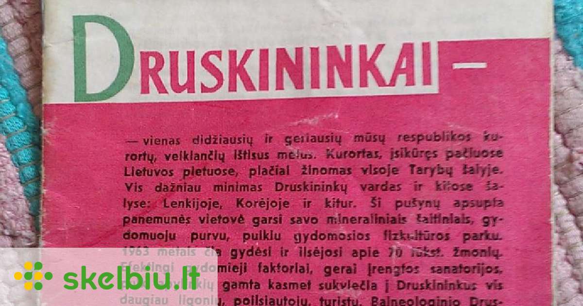 Bukletas Druskininkai iš ankstesnių laikų - Skelbiu.lt