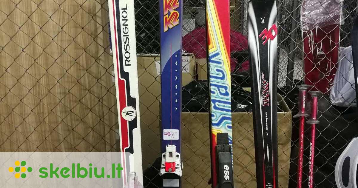 Kalnu slidės, slidinėjimo batai bei lazdos - Skelbiu.lt