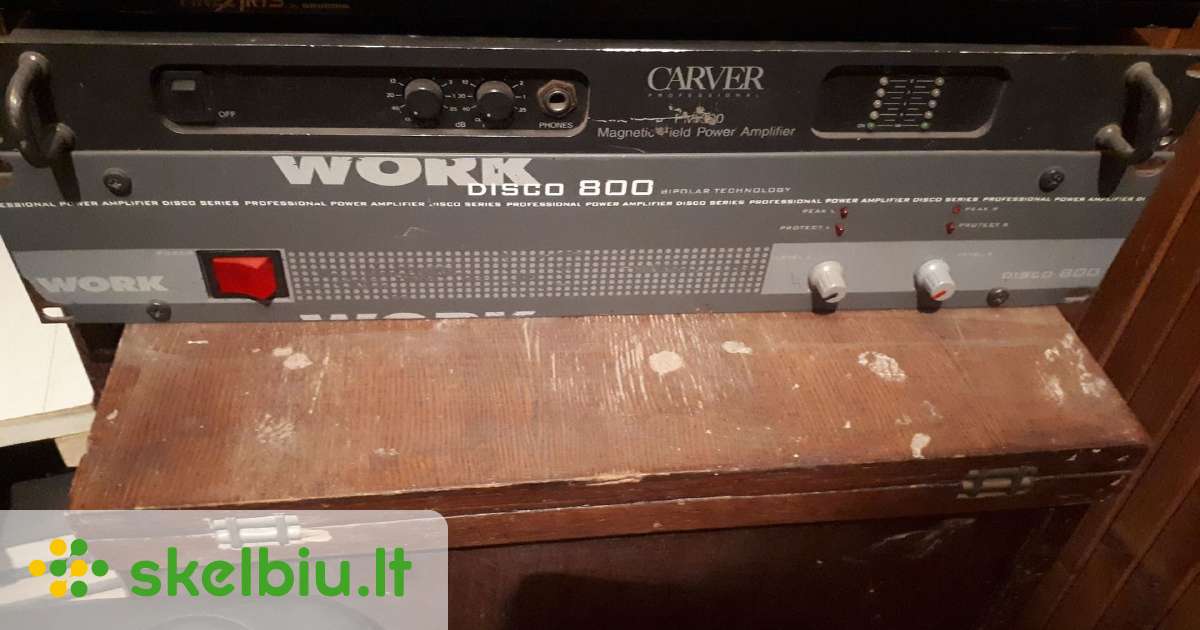 Work Disco 800 stiprintuvas 2x400wat4ohm - Skelbiu.lt