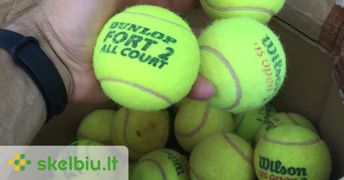 Teniso kamuoliai (dėžėje 50 vienetų = 15 eurų) - Skelbiu.lt