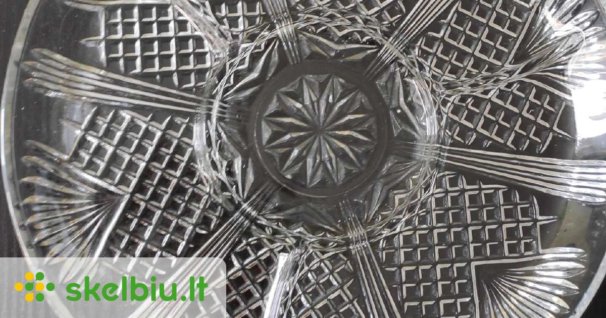 Stiklinis padeklas apvalus su skirtukais - Skelbiu.lt