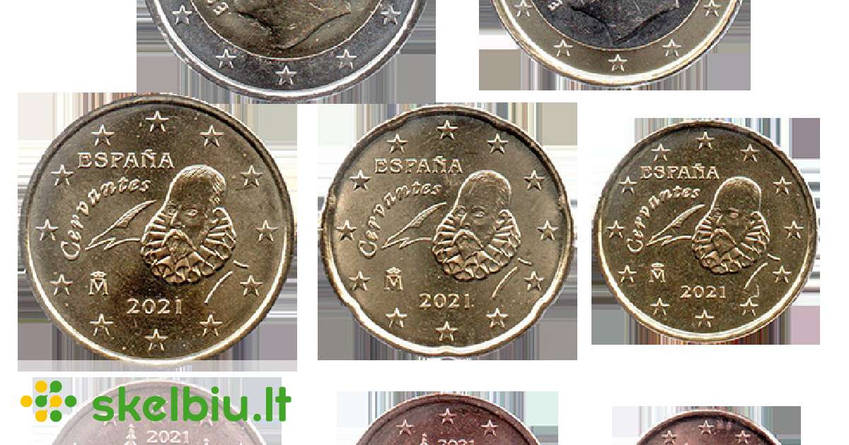 Ispanija 2021 Unc monetu rinkinys - Skelbiu.lt