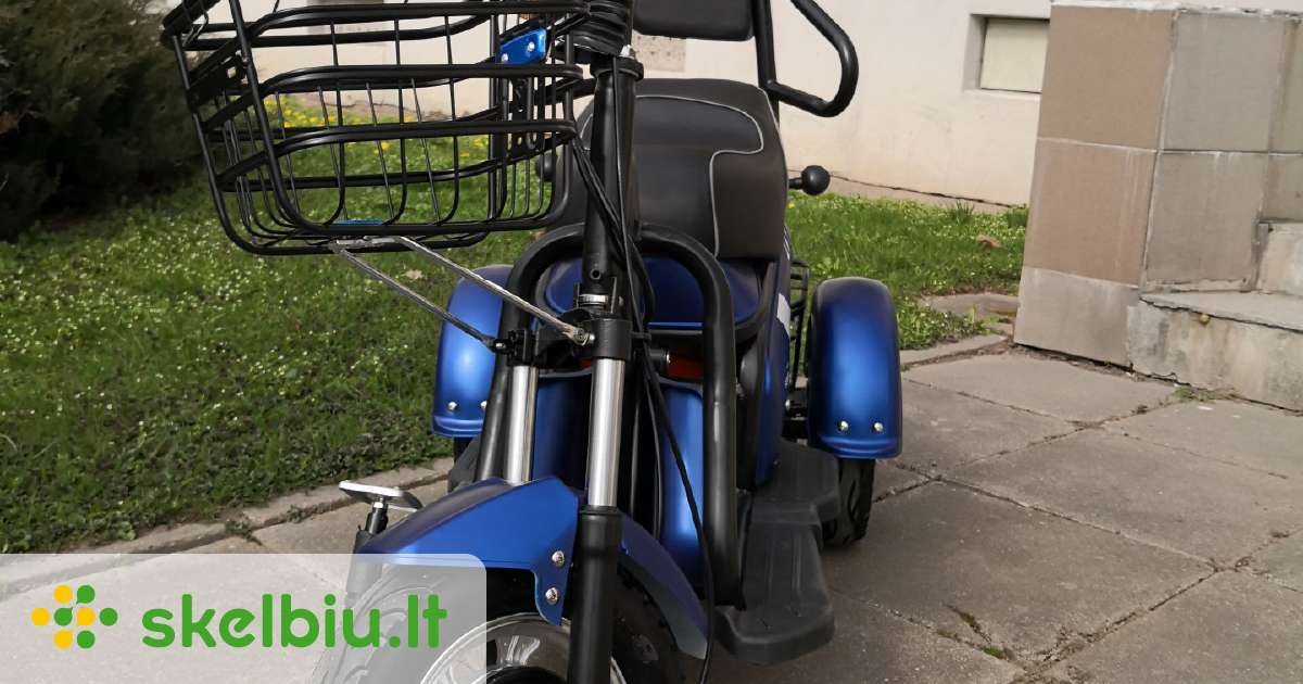 Elektrinis triratis motoroleris 850w, 20ah - Skelbiu.lt