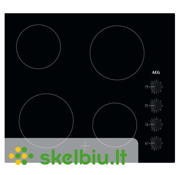 Aeg Hk614000cb 60 cm keturių zonų kaitlente - Skelbiu.lt