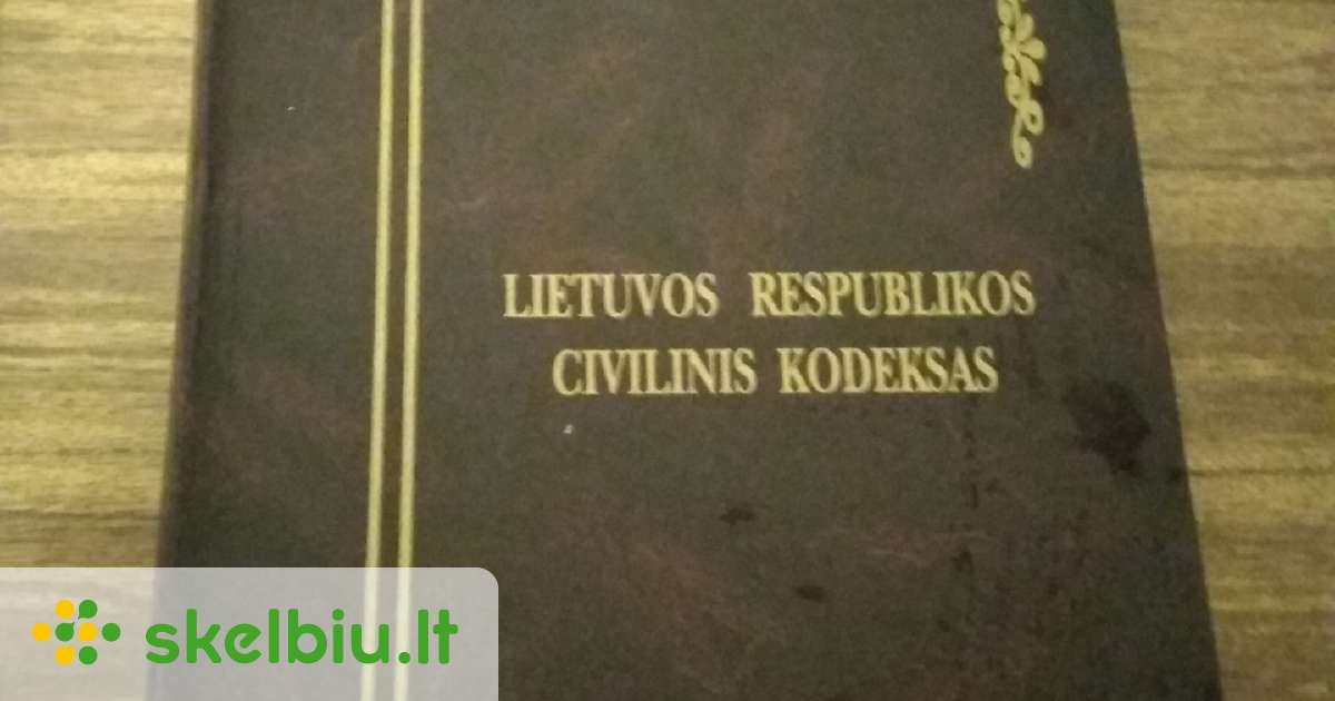 Suvenyrinė knyga Civilinis kodeksas - Skelbiu.lt