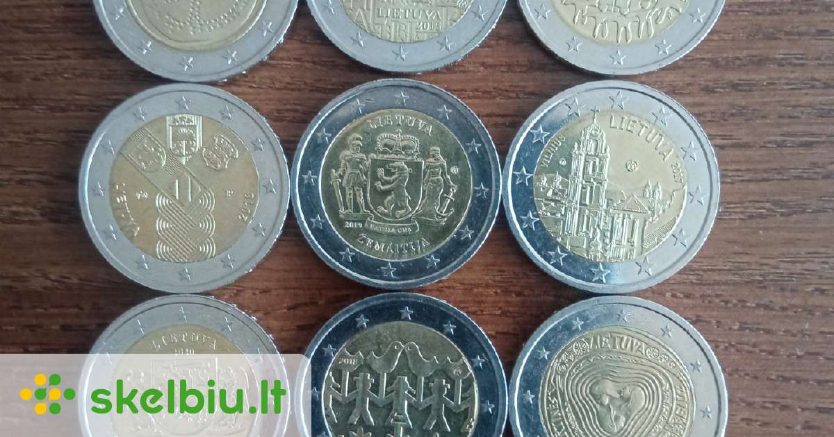2 Eurų Lt proginės monetos. - Skelbiu.lt