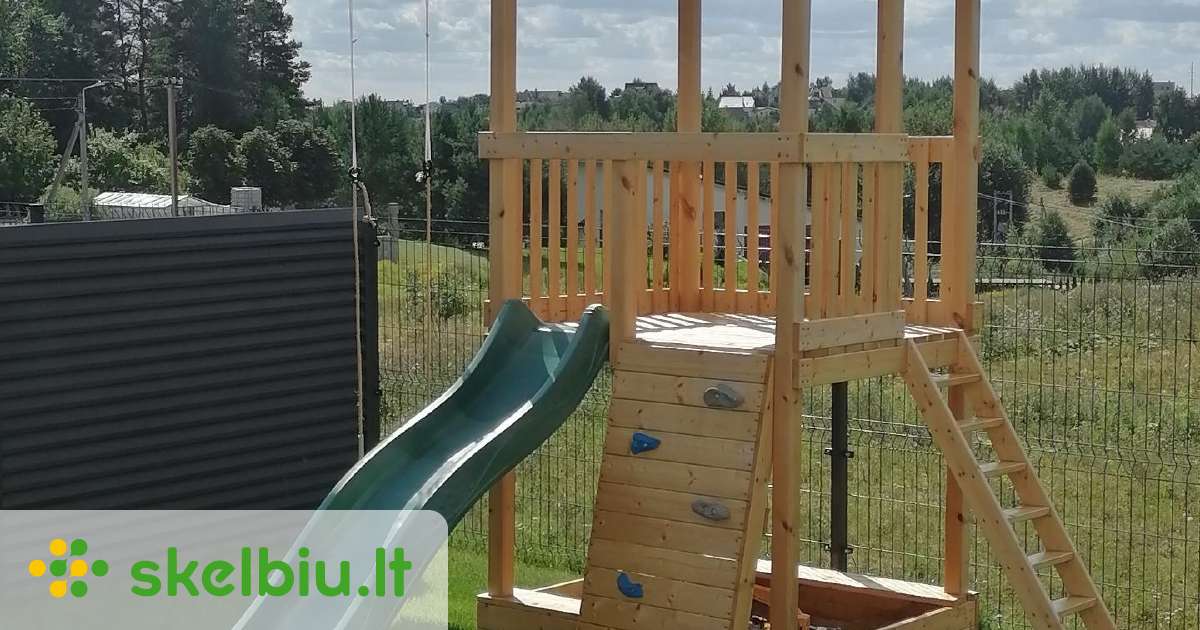 Vaikų žaidimo aikštelė- namelis - Skelbiu.lt