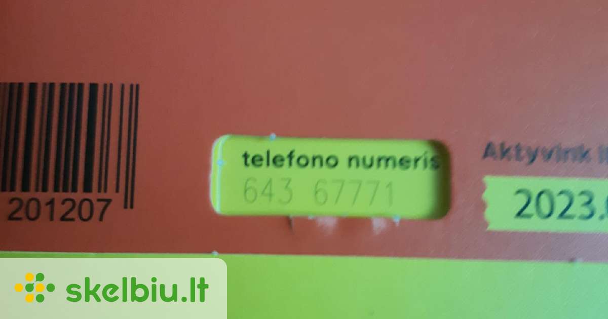 Vip Telefono Numeriai su nuolaida - Skelbiu.lt