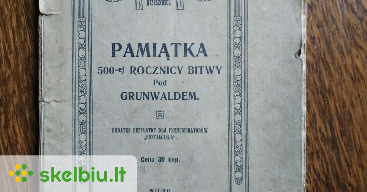 1910 m. knyga lenkų kalba - Skelbiu.lt