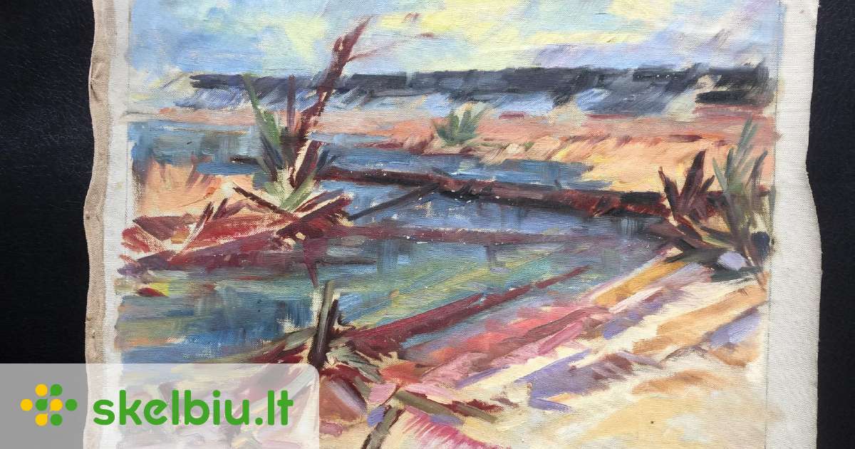 Povilo Kaupo aliejinė tapyba.''geltoni debesys'' - Skelbiu.lt