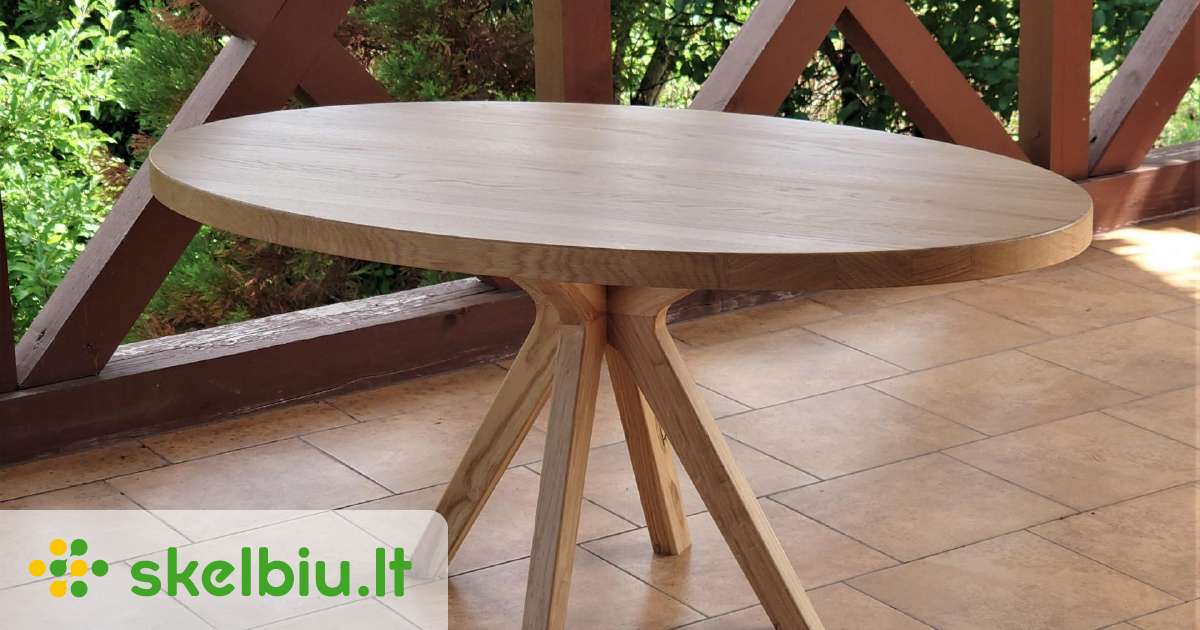 Ąžuolinis stalas - Skelbiu.lt