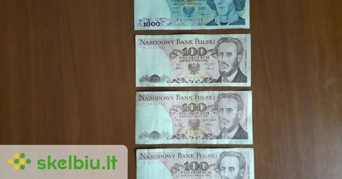 Lenkijos liaudies respublikos banknotai - Skelbiu.lt