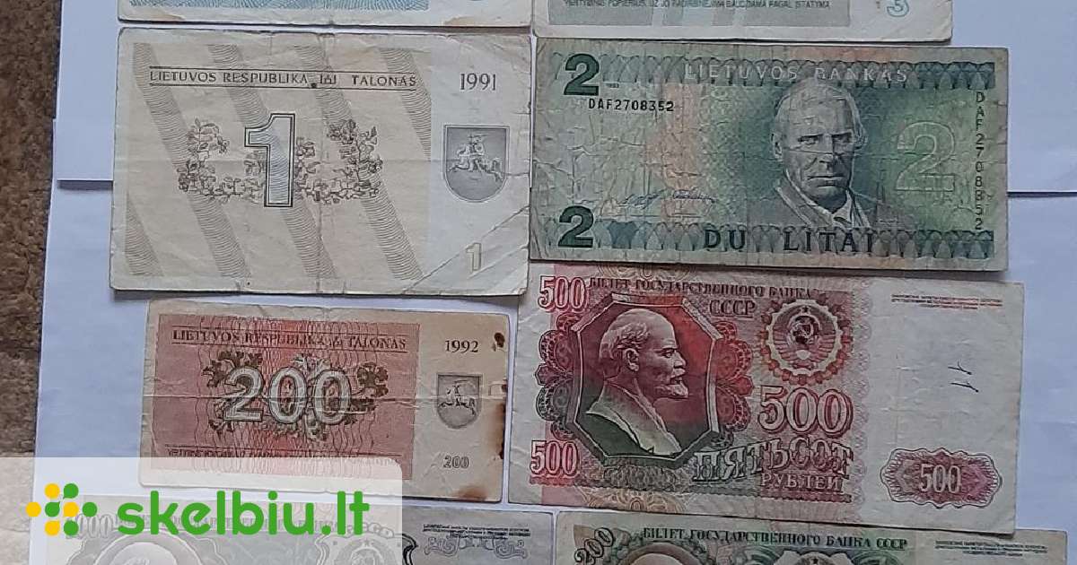 Banknotai - Skelbiu.lt