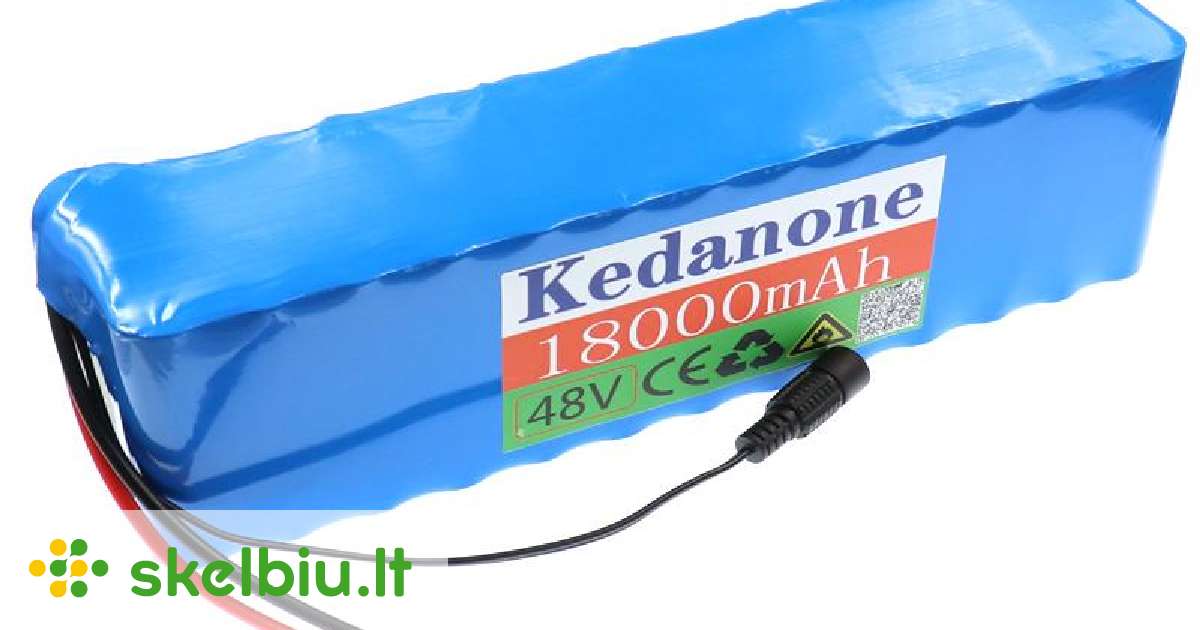 Nauja paspirtuko baterija 48v 18ah - Skelbiu.lt