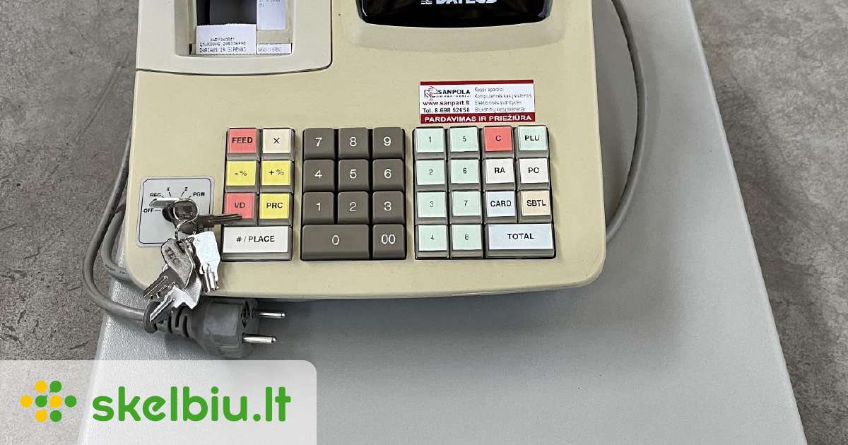 Kasos aparatas Datecs Mp-500t su dokumentais - Skelbiu.lt