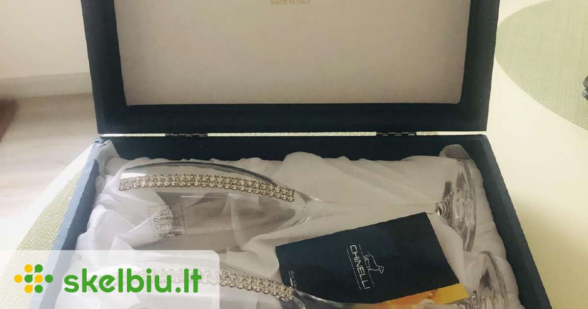 Chinelli taurės su Swarovski kristalais - Skelbiu.lt