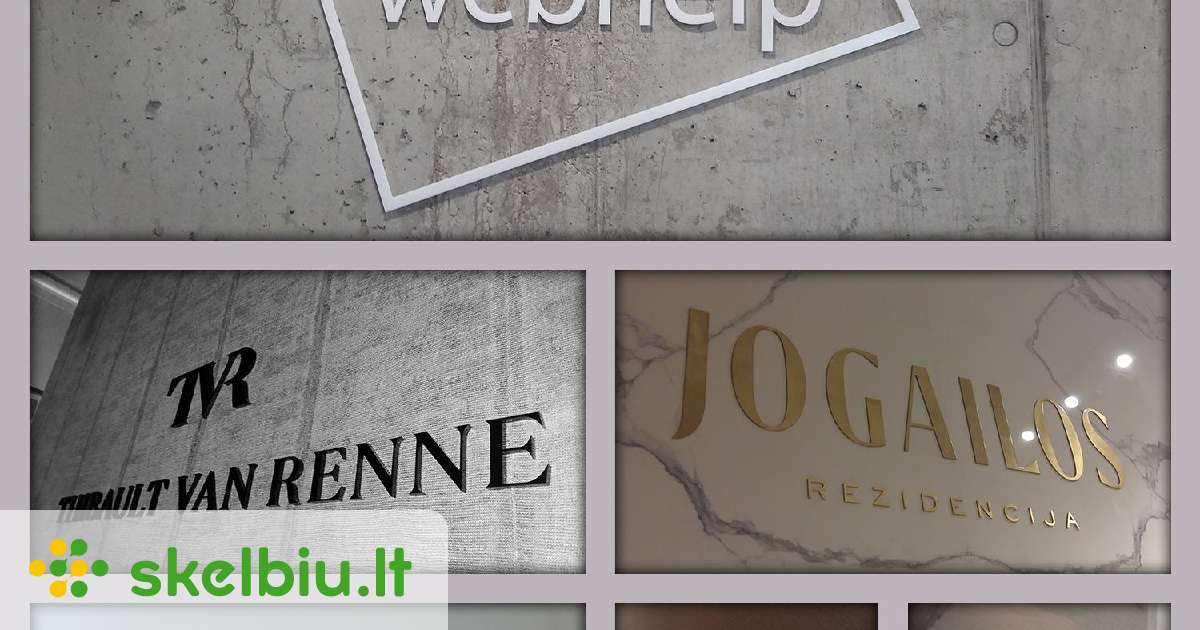 baneriai kurimas skelbimai - Skelbiu.lt