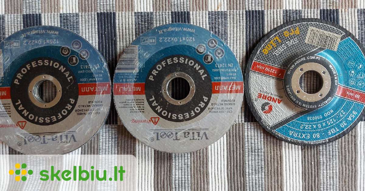 Diskeliai kampiniam šlifuokliui - Skelbiu.lt