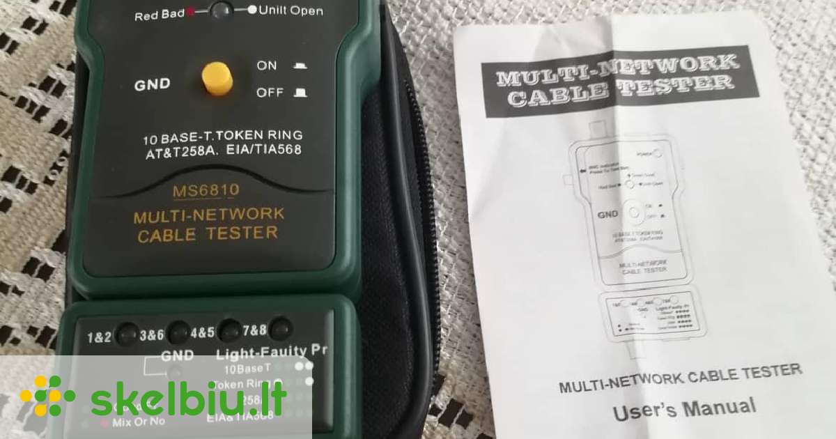 Internetiniu ir koaksialiniu kabeliu testeris - Skelbiu.lt