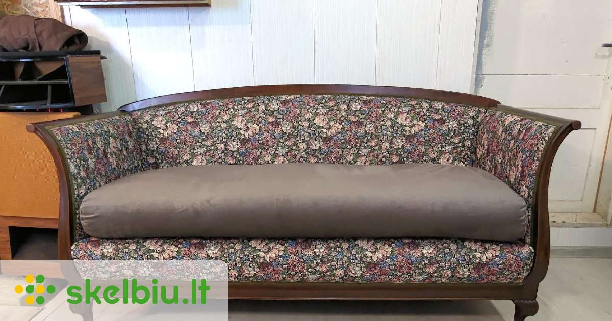 Sofa Anglisko stiliaus restauruota - Skelbiu.lt