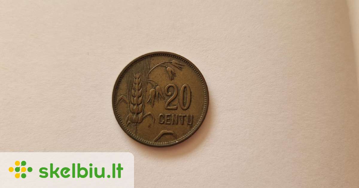 20 centų moneta 1925 m. - Skelbiu.lt