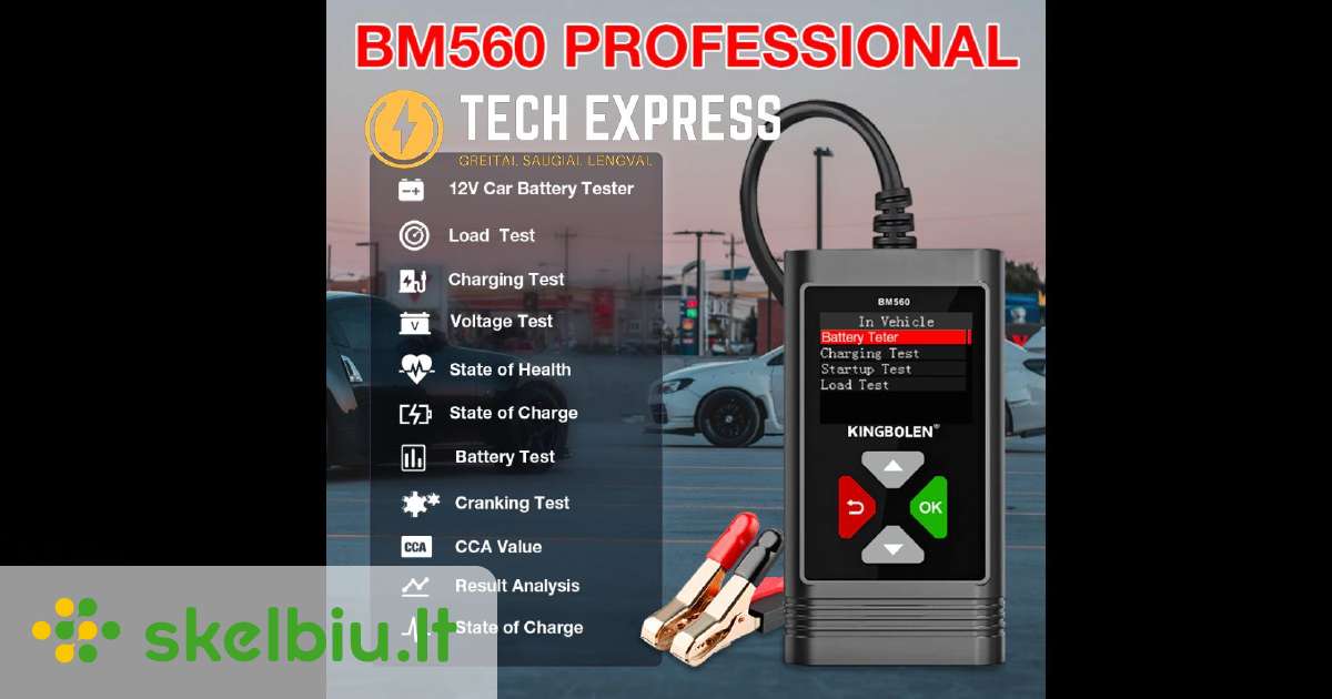 akumuliatoriu testeris skelbimai - Skelbiu.lt