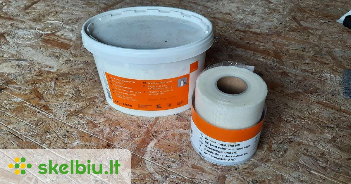Klijai + armavimo juosta fermacell Powerpanel HD - Skelbiu.lt