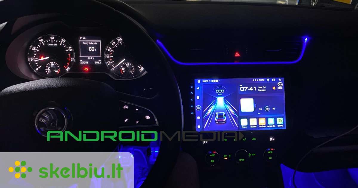 Skoda Octavia 3 A7 Multimedija . Android 13 - Skelbiu.lt