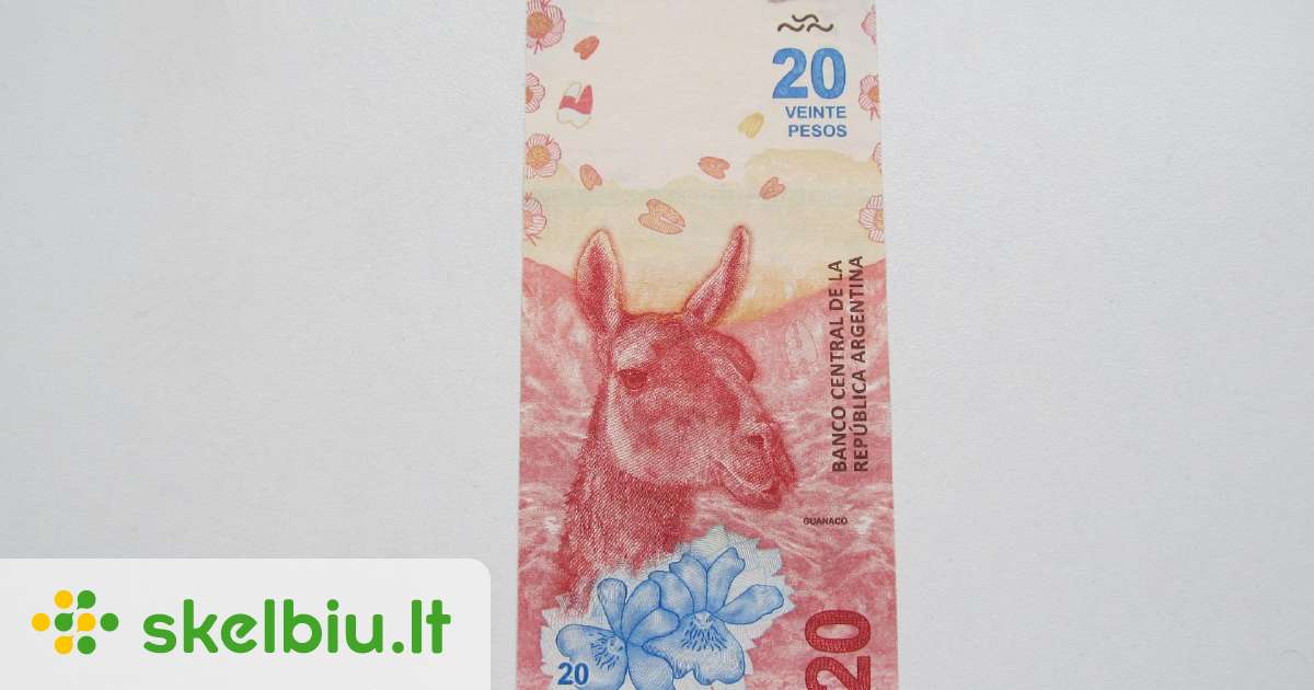 20 pesos , Argentina , 2017 - Skelbiu.lt