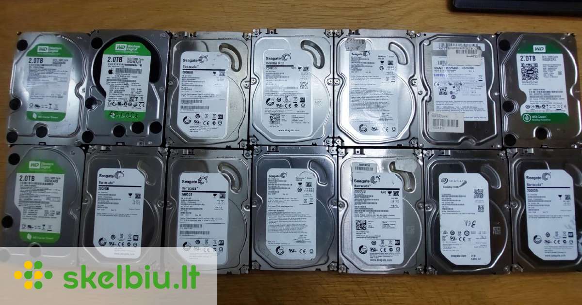 Kietieji diskai HDD 2tb 3,5" - Skelbiu.lt