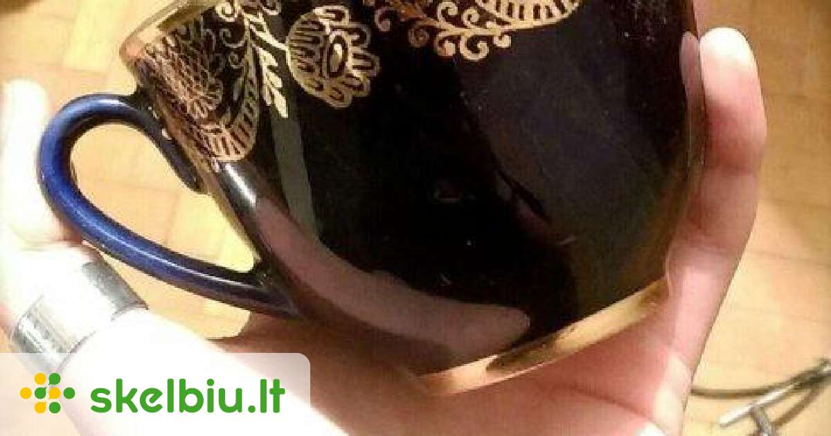 Lfz kobaltas su auksu duetas: puodelis su lekstute - Skelbiu.lt