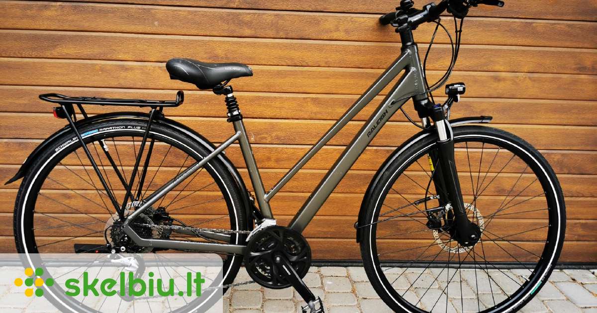Raleigh 28 27 bėgiai LED žibintai Hidrauliniai dis - Skelbiu.lt