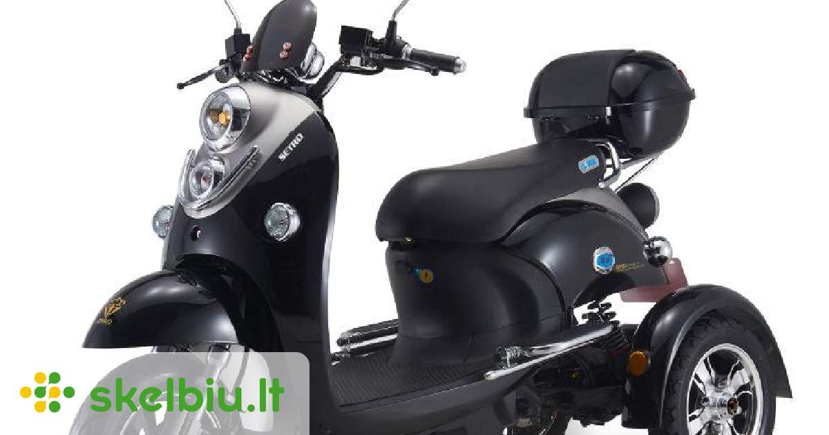 Elektrinis triratis motoroleris triraciai Etb-124 - Skelbiu.lt