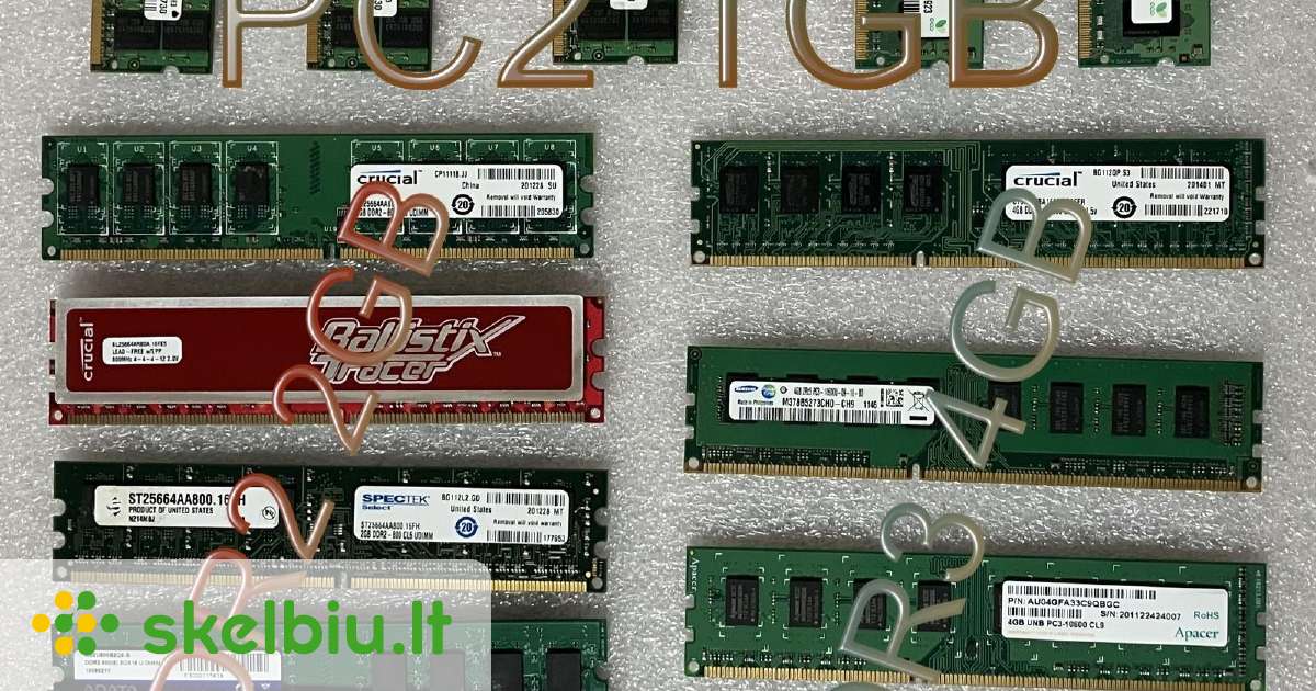 RAM Ddr2 Ddr3 - Skelbiu.lt