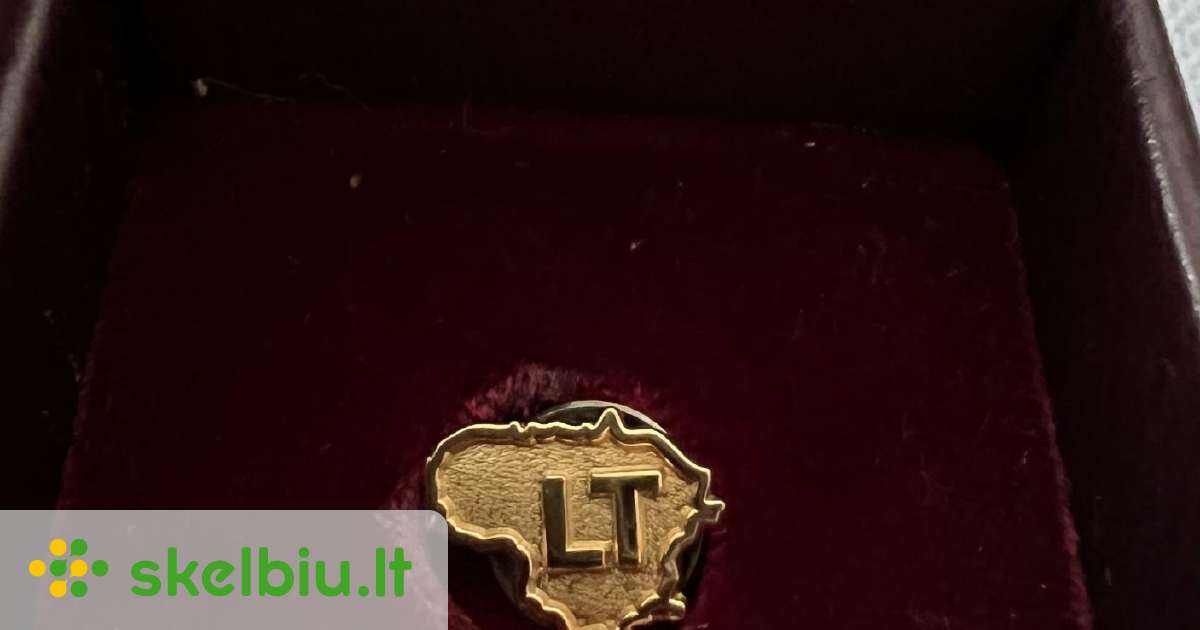 Proginis auksinis Lietuvos turizmo ženklelis - Skelbiu.lt