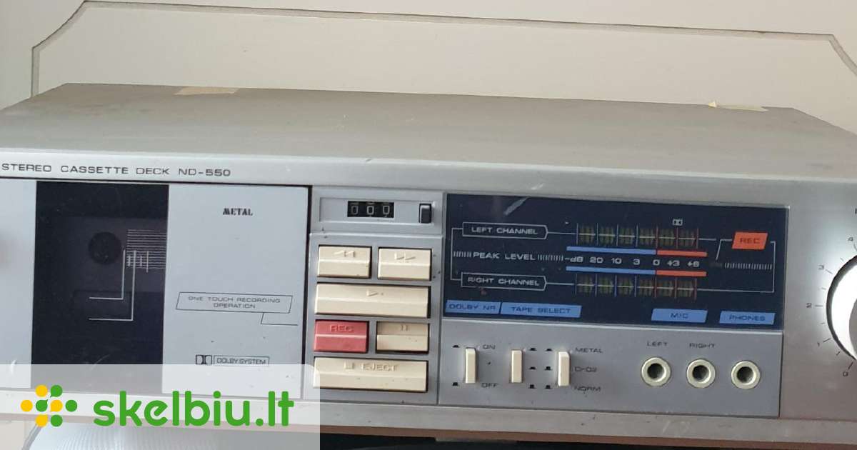 Nikko Nd-550 stereo kasetinė dėka. - Skelbiu.lt