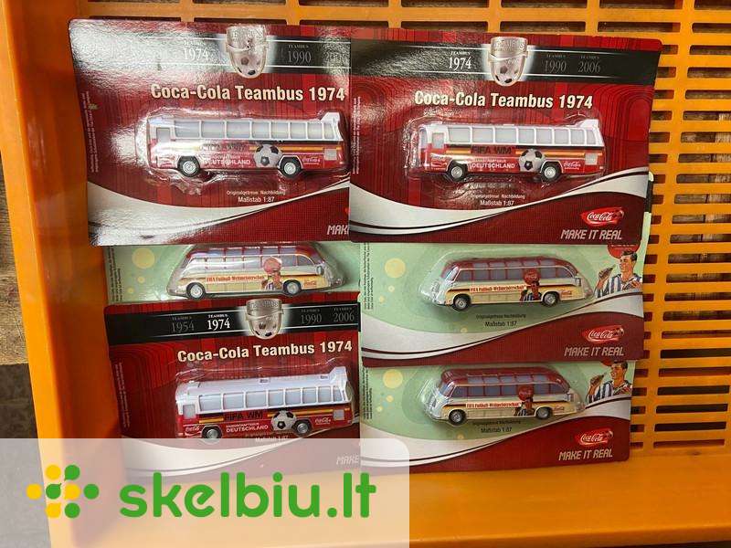 6 coca cola autobusai autobusiukai modeliukai kola - Skelbiu.lt