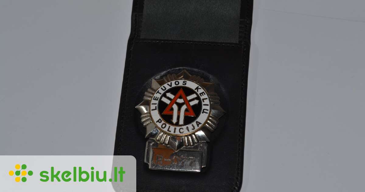 Keliu policijos zenklas su spec.deklu - Skelbiu.lt