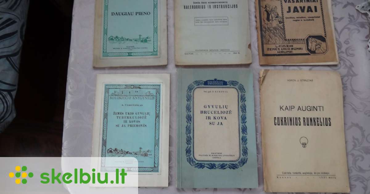 Senovinės knygos apie žemės ūkį ir gyvulininkystę - Skelbiu.lt