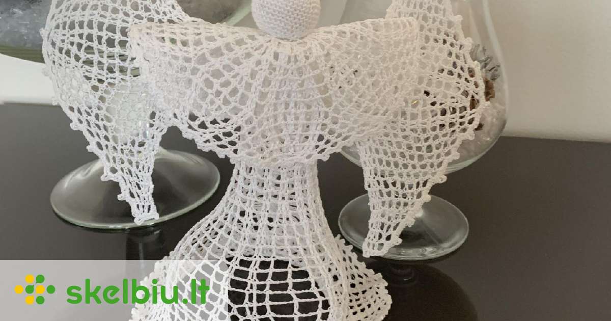 Nertas vašeliu didelis angelas dekoracija - Skelbiu.lt