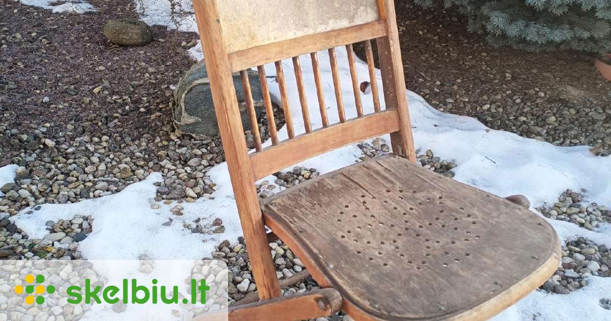 Sena lietuviška sulankstomą kėdė - Skelbiu.lt