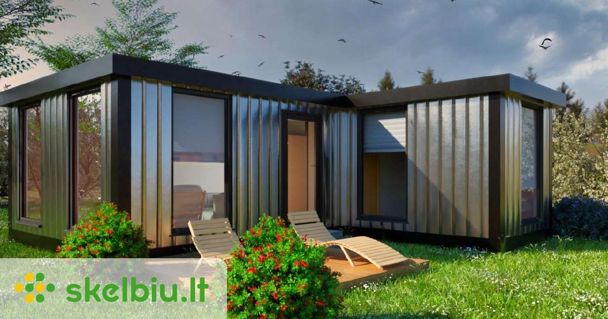 Modulinis namelis sodui, laisvalaikiui 35m2 - Skelbiu.lt