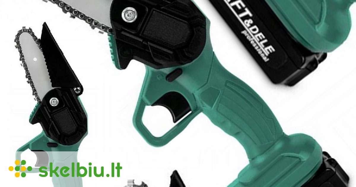 Akcija! Įvairūs 2 Akumuliatorių Mini Pjūklai 21 V - Skelbiu.lt