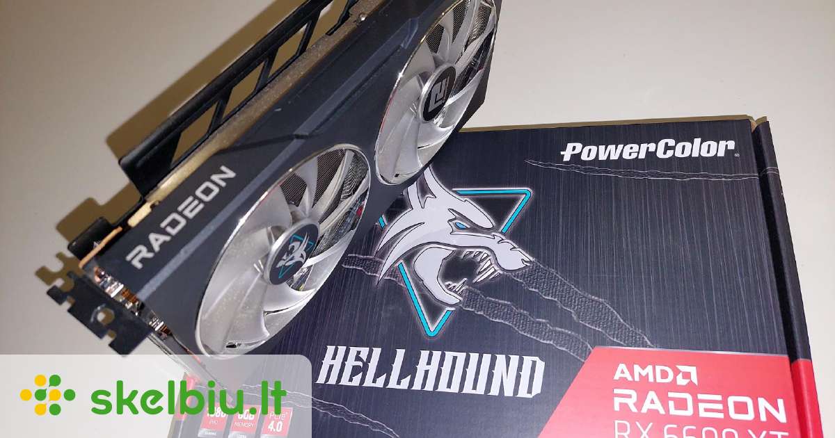 Powercolor Rx 6600 XT Hellhound - Skelbiu.lt