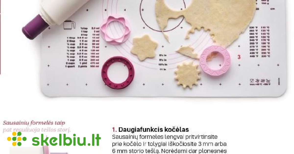Tupperware kočėlo komplektas su kilimėliu - Skelbiu.lt
