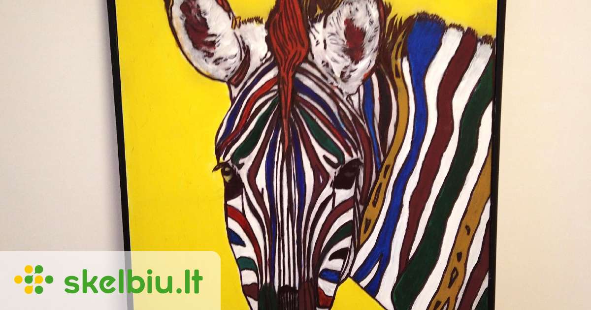 Paveikslas Įsimylėjęs Zebriukas Geltonoje Pievoje - Skelbiu.lt