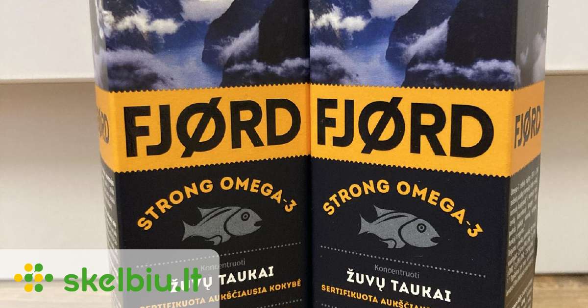 Fjord Strong Omega-3 Žuvų Taukai, 100 Ml - Skelbiu.lt