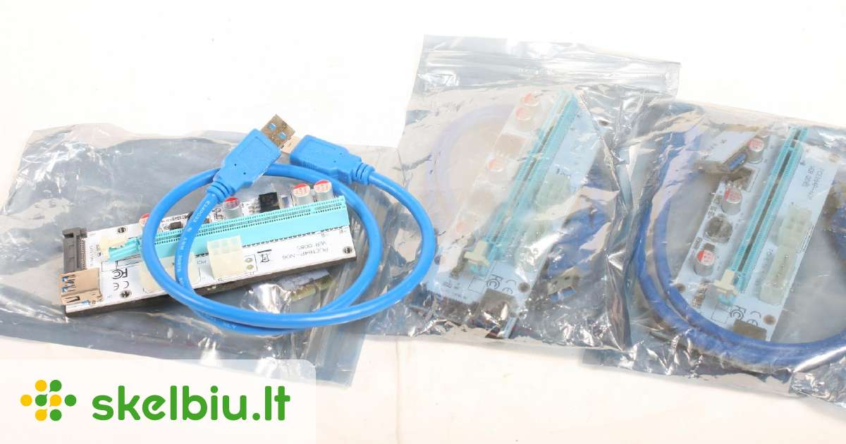 Riser Pcie x1 to Pcie x16 po 1€ - Skelbiu.lt