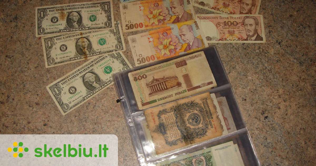 Seni popieriniai pinigai - Skelbiu.lt